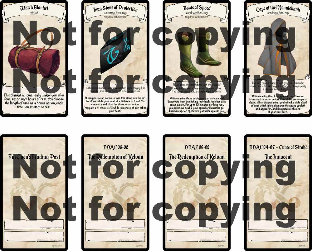 5E Magic Item Template